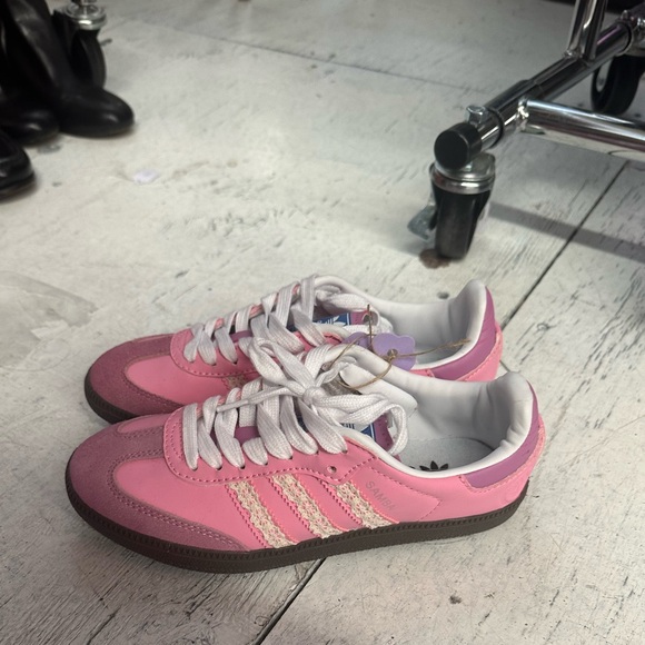 adidas | Shoes | Pink Lace Adidas Sambas | Poshmark